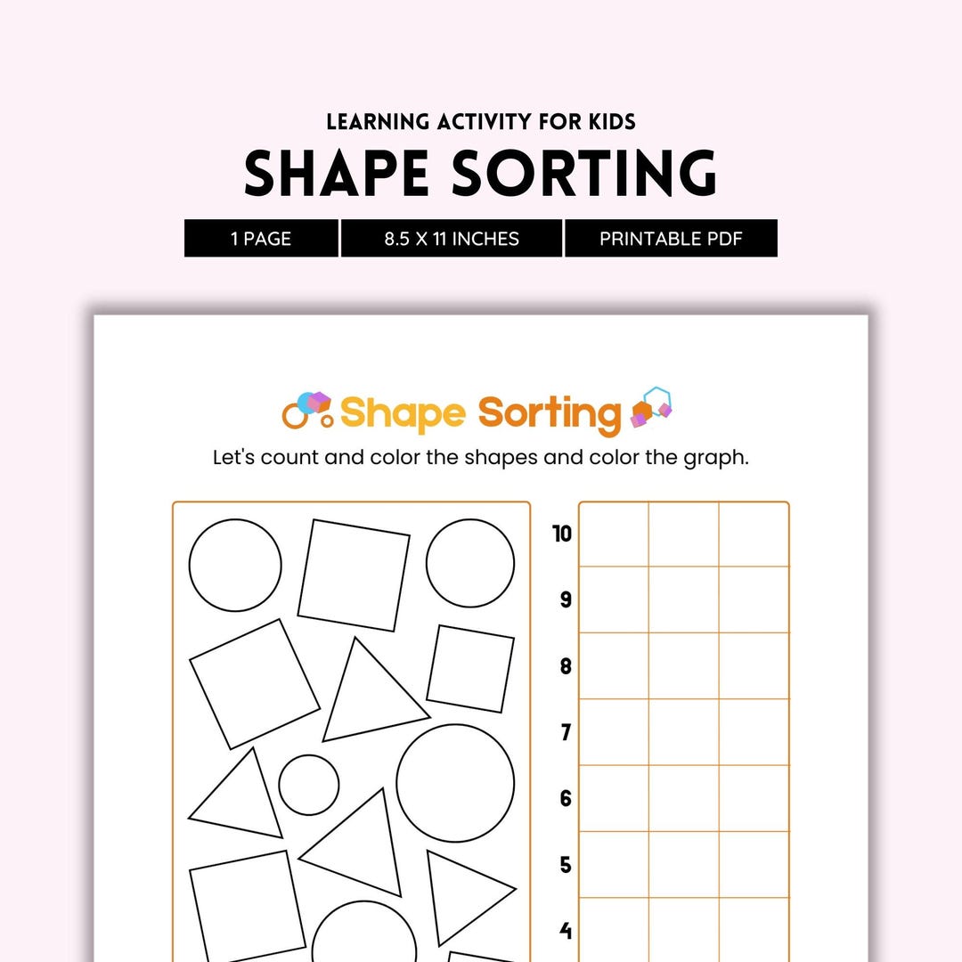 Shape Sorting, Shape Matching, Shape Sorter, Preschool Activity, Shapes ...