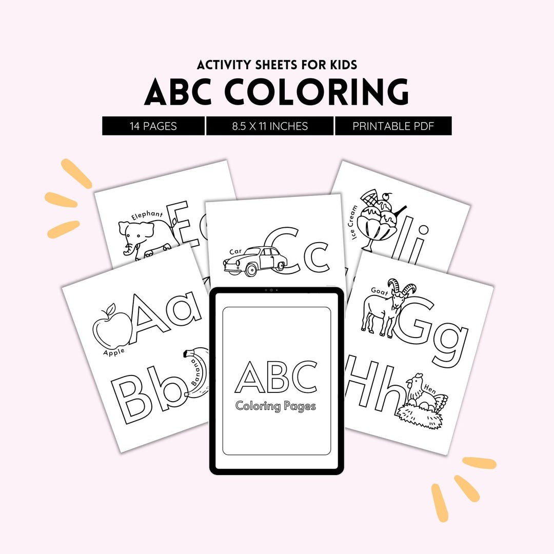 ABC Coloring Pages, Alphabet Coloring, Abc Coloring Book, Kids Coloring ...