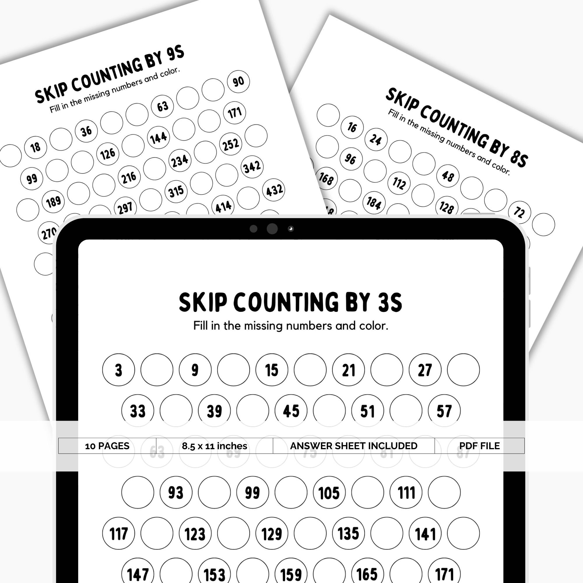 Skip Counting, Skip Counting Numbers, Preschool Classroom, Number Chart ...