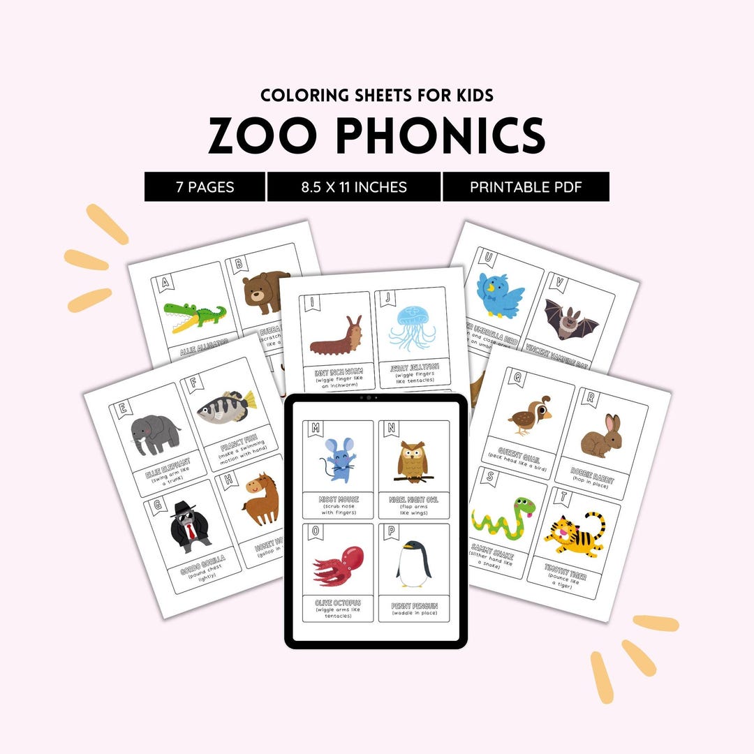 Zoo Phonics, Coloring Pages, Preschool Worksheets, Printable Coloring ...
