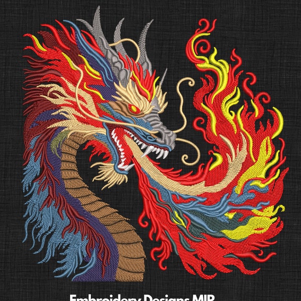 Embroidery Dragon - Etsy