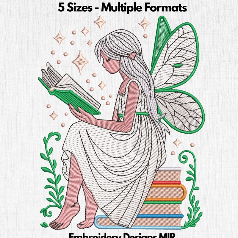 Reading Embroidery - Etsy