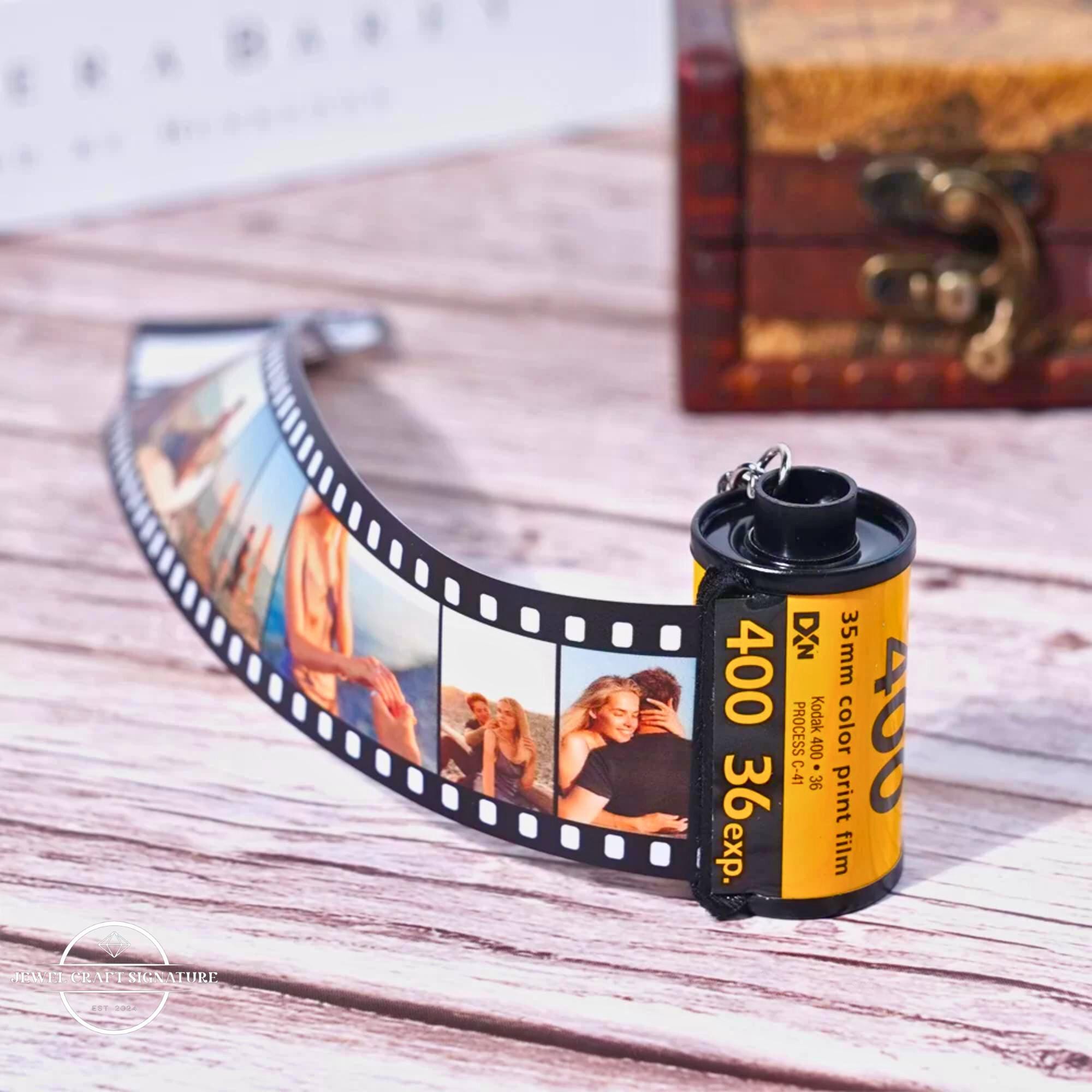 Custom 10-35 Film Roll Keychain, Personalized Camera Film Reel Photo ...