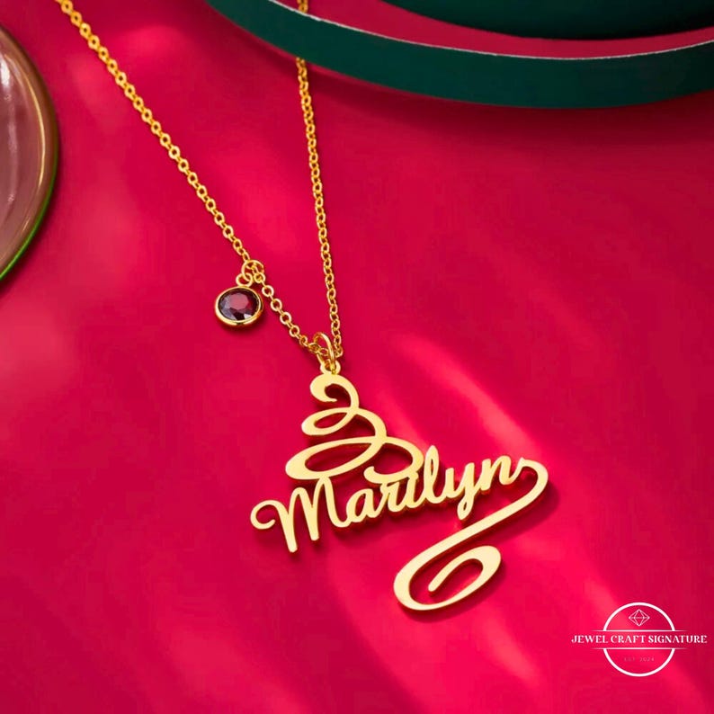 Custom Name Christmas Tree Necklace, Personalized Sterling Silver ...