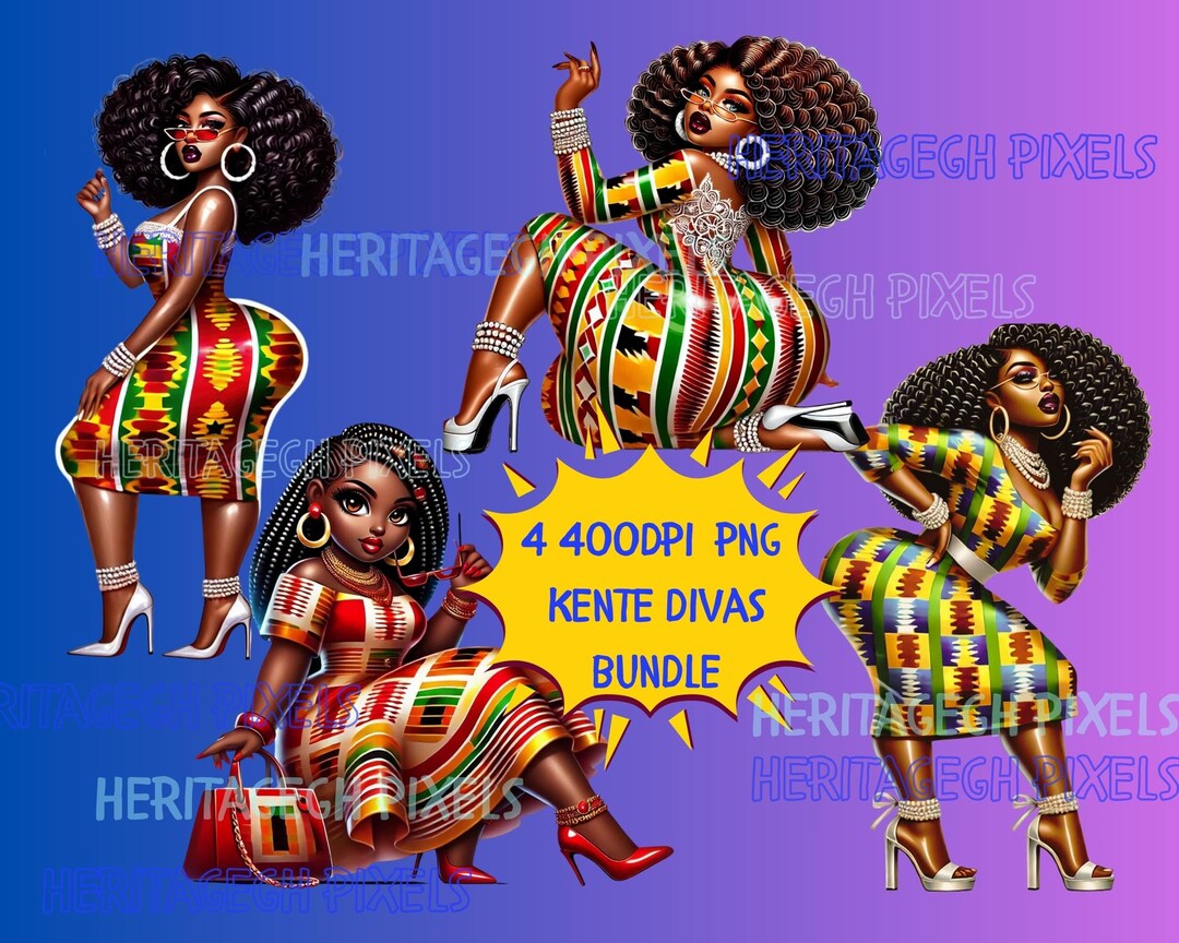 Kente Divas: African American Glam in Vibrant Traditional Heritage ...