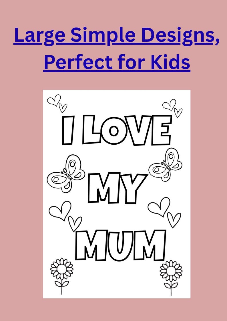 Mother's Day Printable Pack for Kids. Colouring Pages & Activity Sheets ...