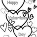 Valentines Day Colouring Pages for Kids, Printable Colouring, - Etsy