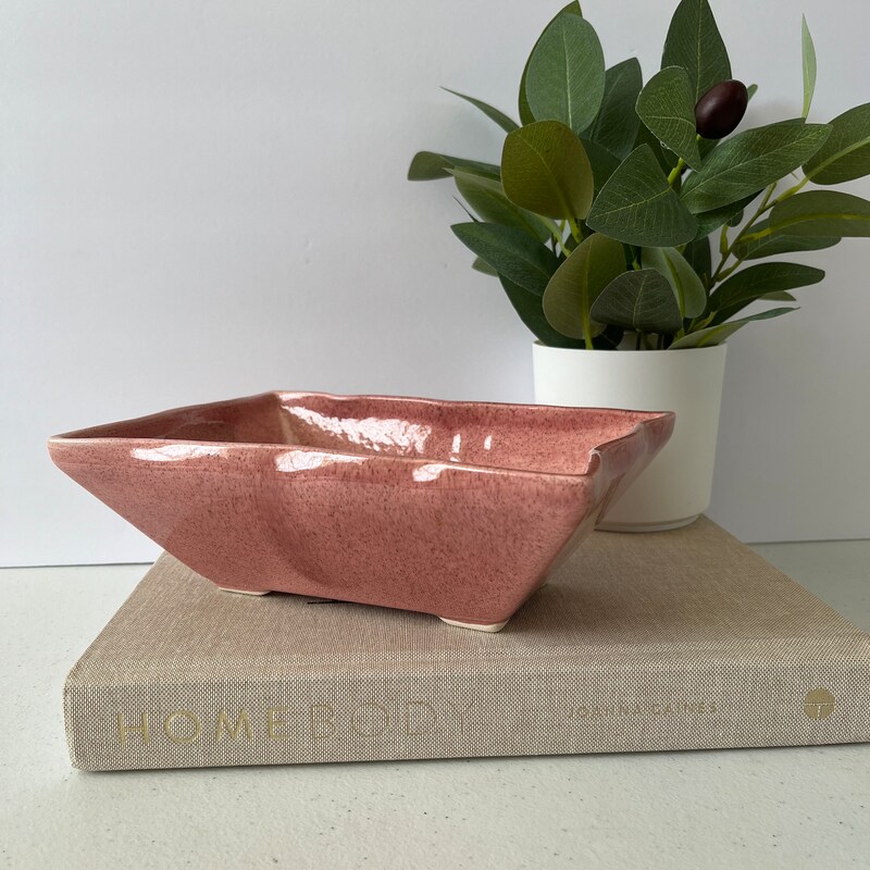Pink Ceramic Planter - Etsy