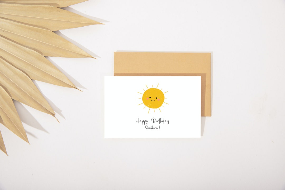 Sunshine Card Printable, Printable Sunshine Birthday Card, You Are My ...