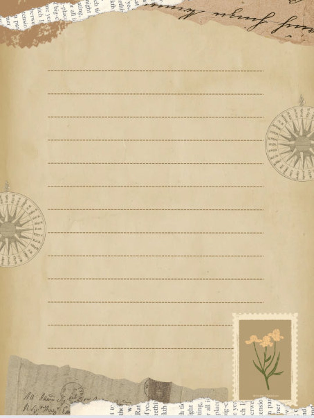 Vintage Journal Diary Notes Pages Blank - Etsy