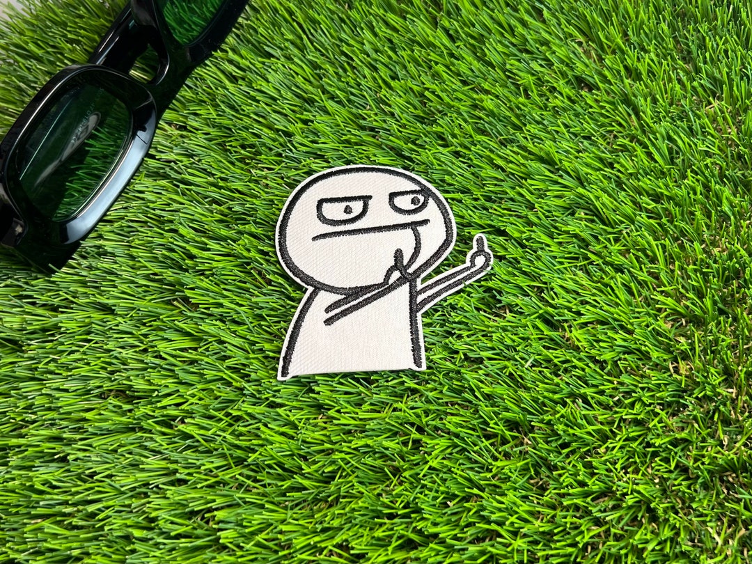 Meme Patch Patch Embroidery Meme Patch Iron on Funny Patch Middle Finger Gift Embroided Patche ...