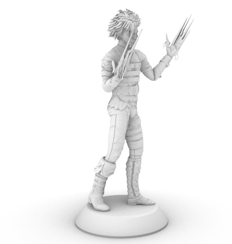 Edward Scissorhands STL File, 3D Digital Printing STL File for 3D Printers, Movie Characters ...