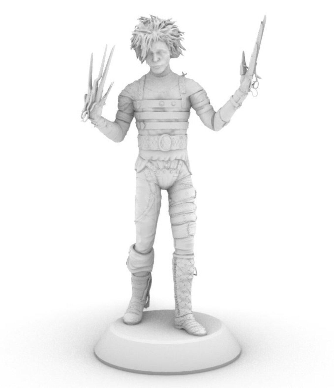 Edward Scissorhands STL File, 3D Digital Printing STL File for 3D Printers, Movie Characters ...