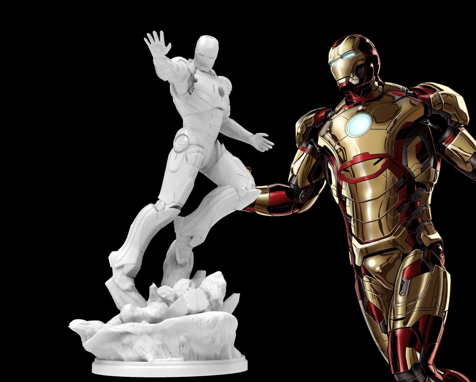 Marvel Iron Man STL File, 3D Digital Printing STL File for 3D Printers ...