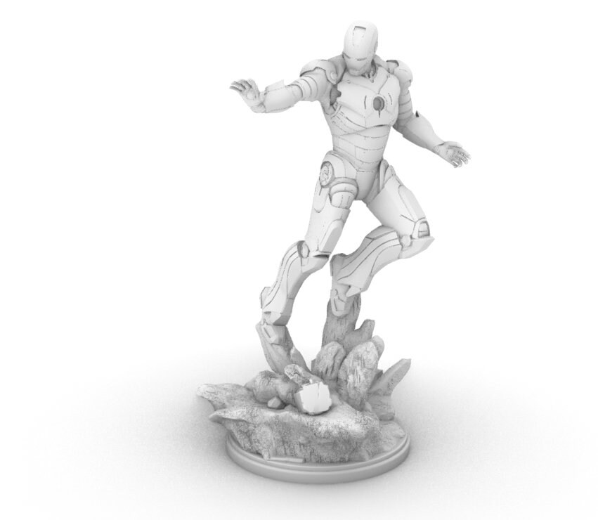 Marvel Iron Man STL File, 3D Digital Printing STL File for 3D Printers ...