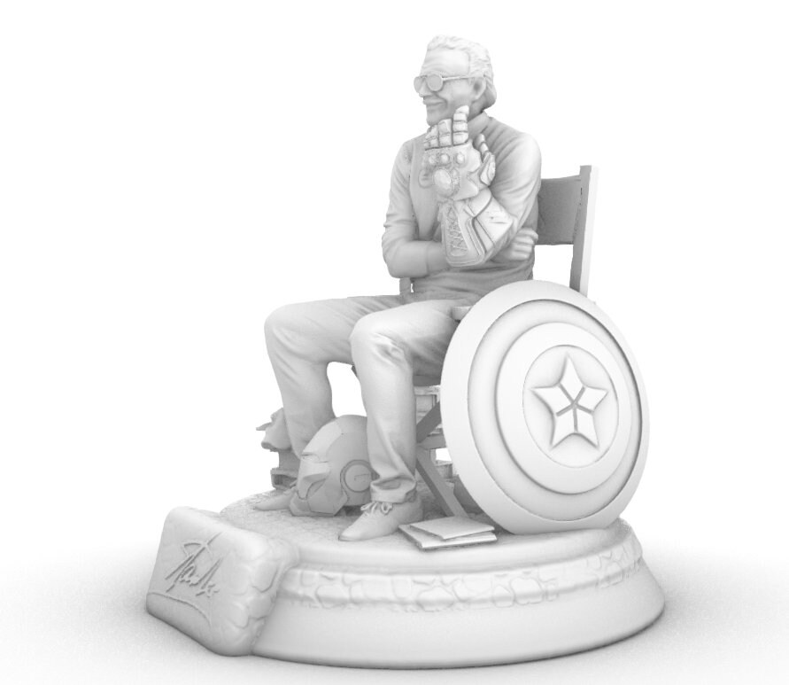Marvel Stan Lee STL File, 3D Digital Printing STL File for 3D Printers ...