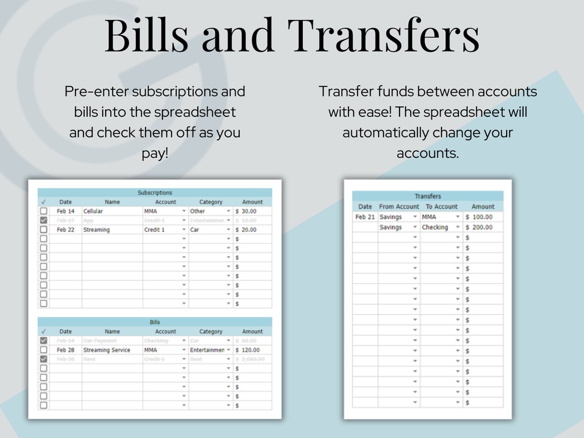 Google Sheets Monthly Budget Tracker and Debt Calculator Spreadsheet - Etsy