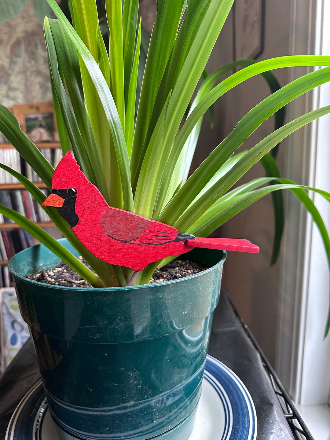 Life-size, Handmade Hand-painted Wooden Northern Cardinal (male or ...
