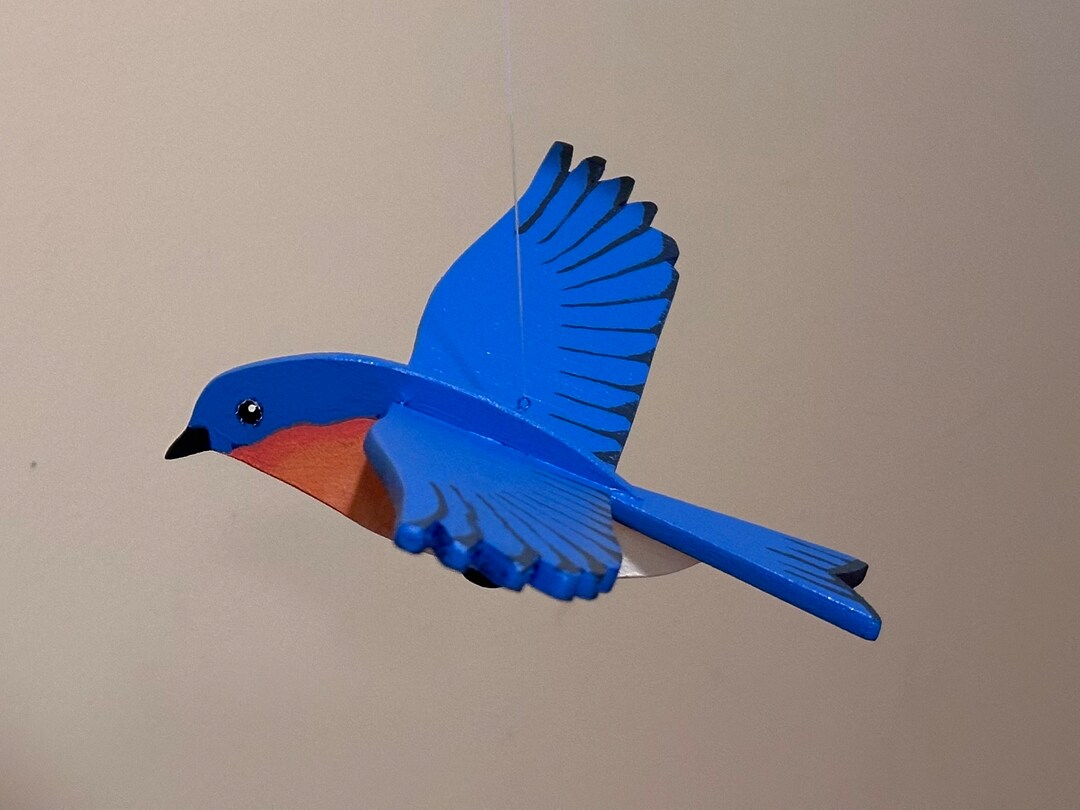 Eastern Bluebird Life-size Hand-made Hand-painted Wooden Bluebird in ...