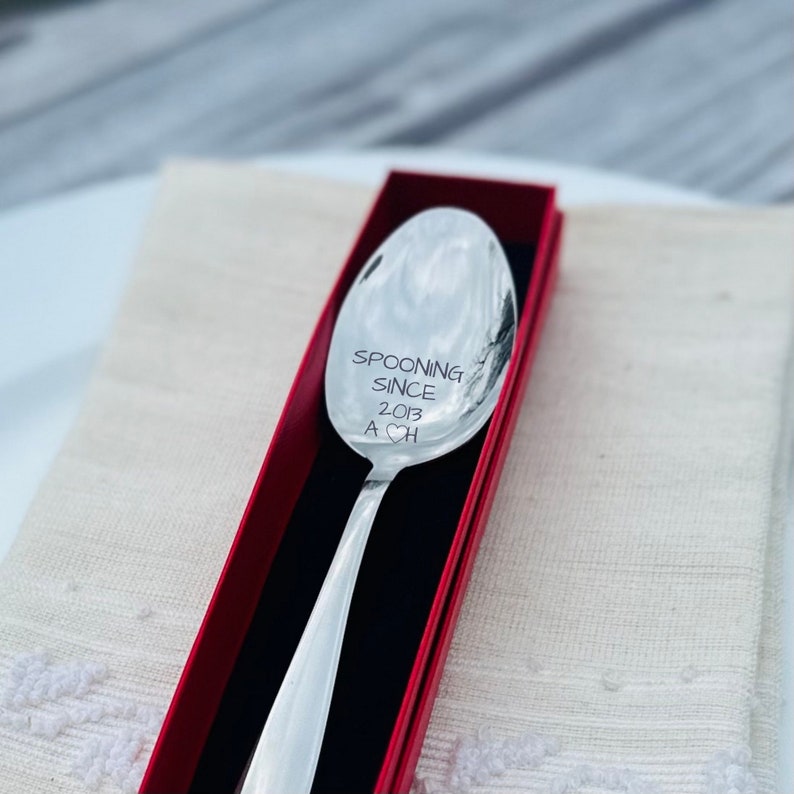 PERSONALIZED SPOONING SPOON: Romantic Spoon Set for Valentine's Day ...