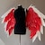 Husk Wings, Black, Red Angel Wings Costume, Hazbin Hotel, Cosplay - Etsy