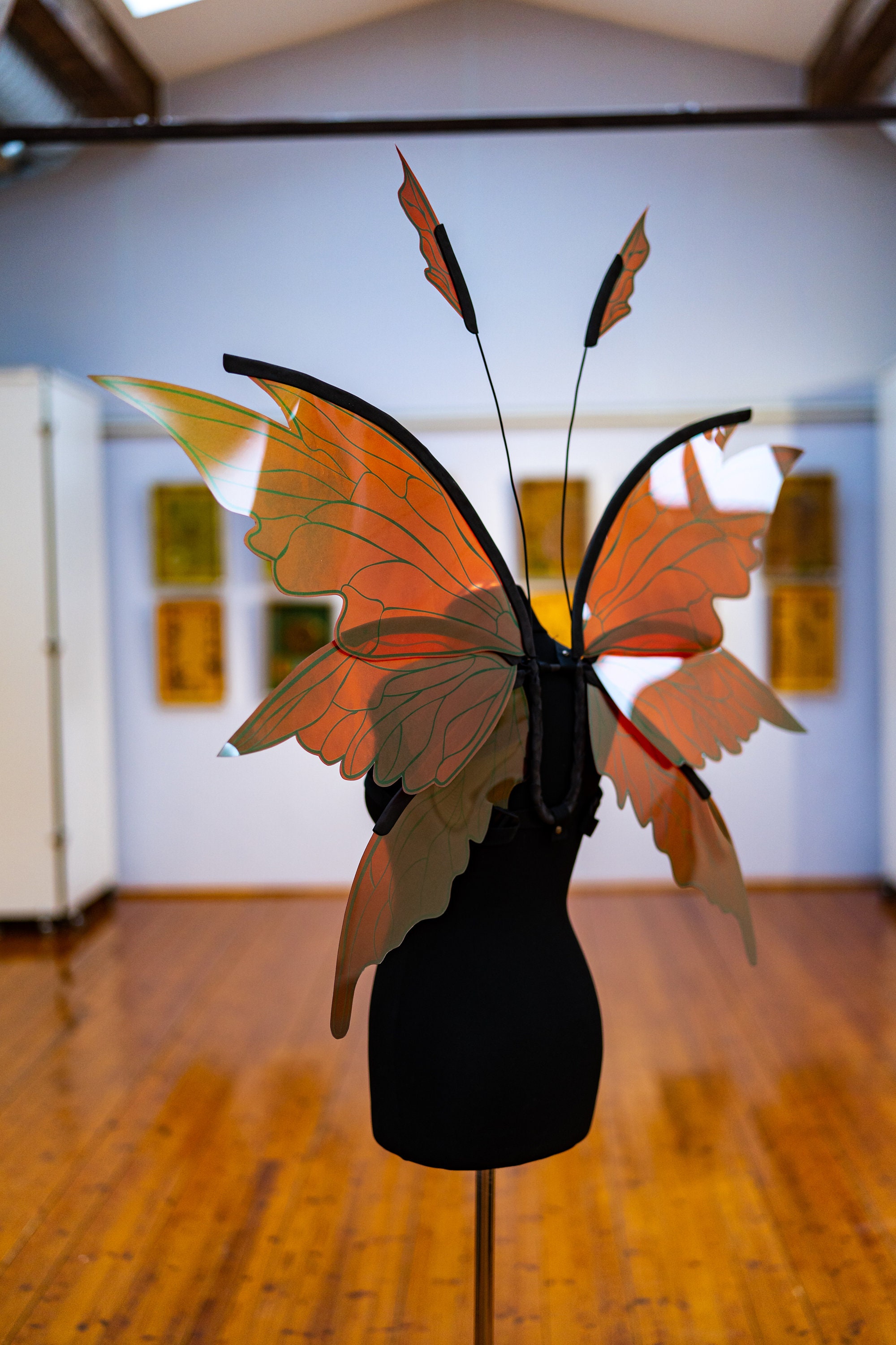 Red Fairy Wings Costume: Iridescent Elf Cosplay Prop - Etsy