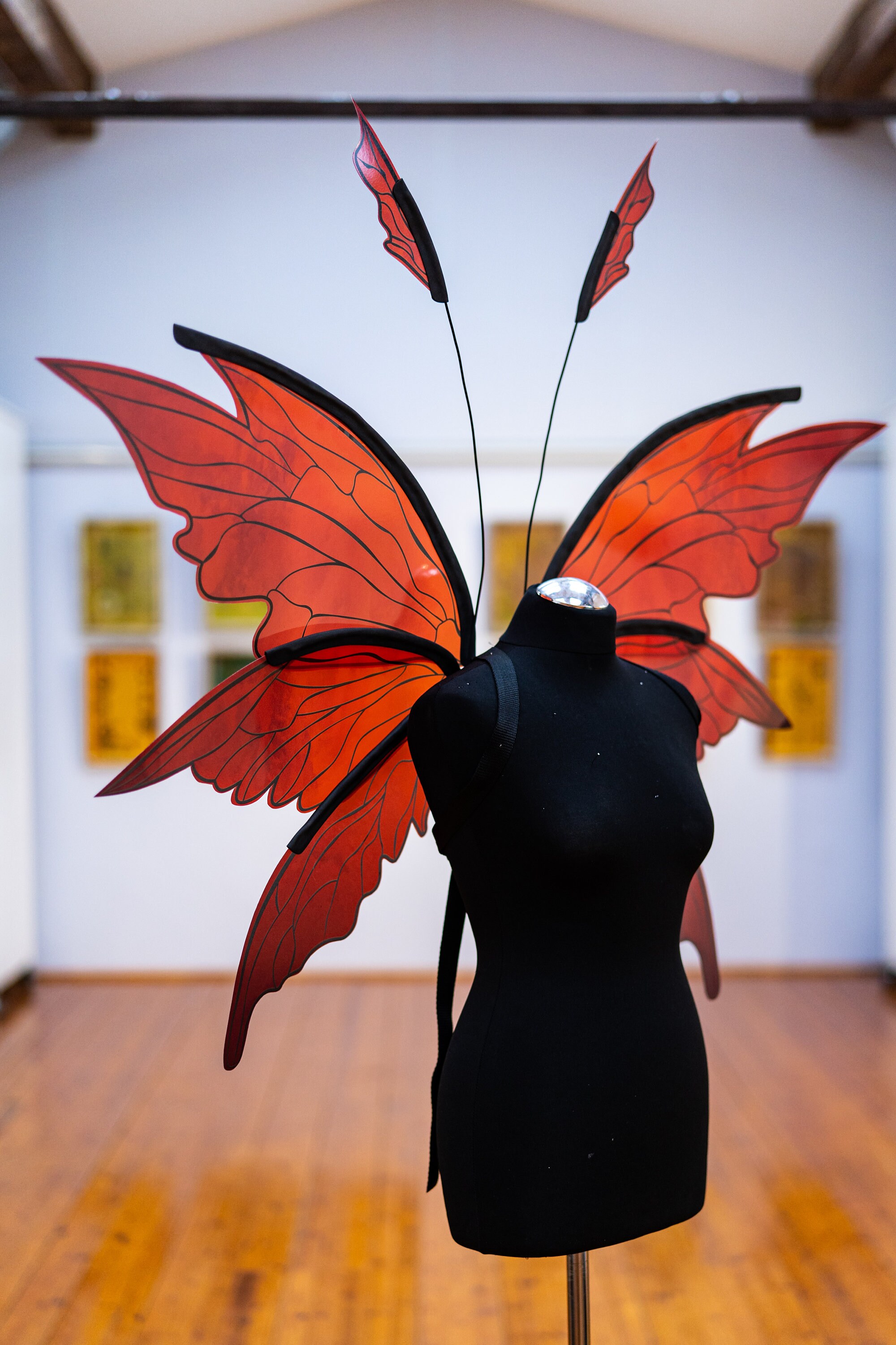 Red Fairy Wings Costume: Iridescent Elf Cosplay Prop - Etsy