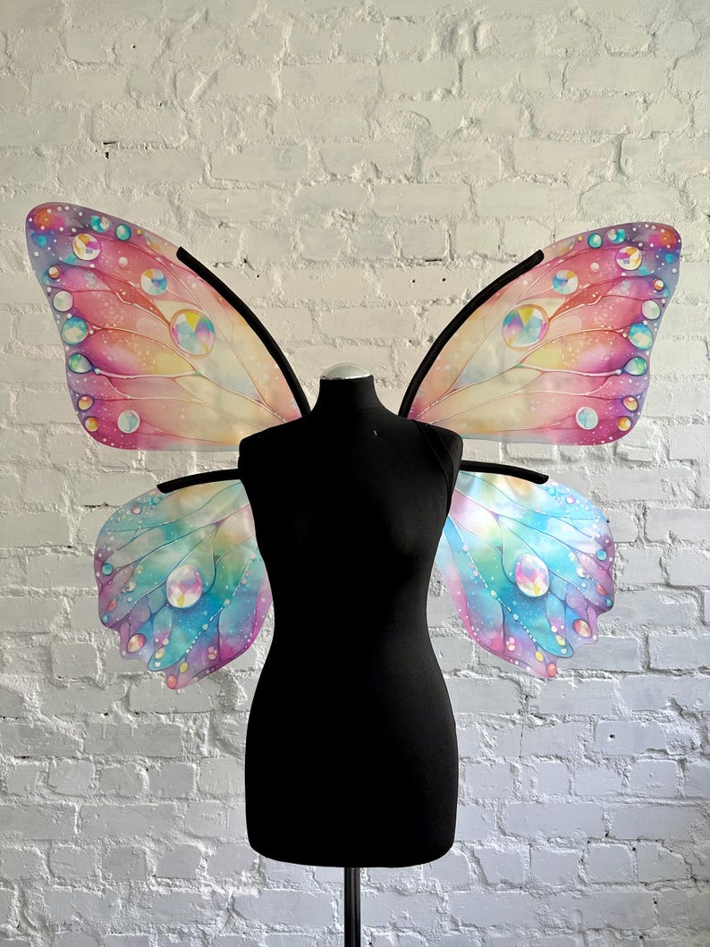 Small Defects: Forest Fairy Wings Adult Cosplay Costume - Etsy New Zealand