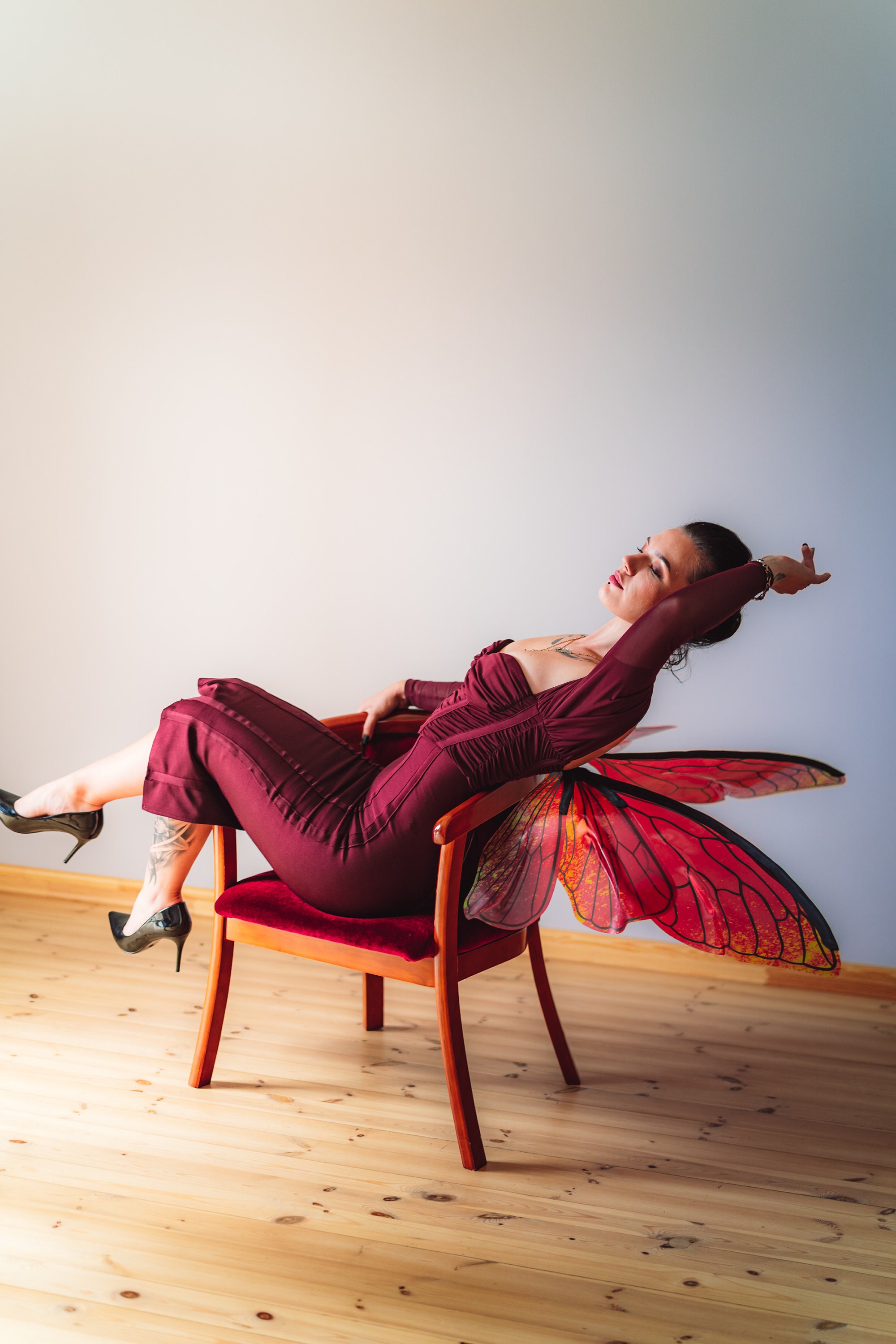 Red Fairy Wings Costume, Cospay Wings, Photography Prop - Etsy UK