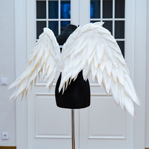 White Angel Wings Costume, Photography Prop, Halloween, Cosplay Costume ...