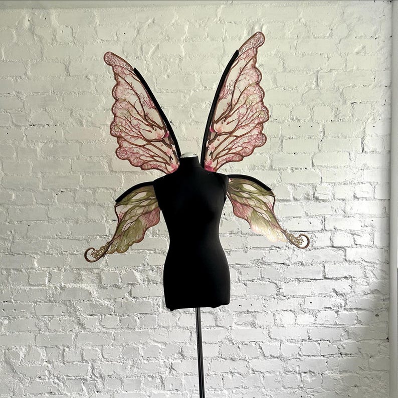 Pink Forest Fairy Wings: Festival Elf Costume - Etsy
