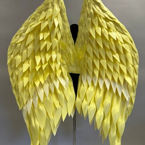 Yellow Angel Wings Costume: Hazbin Hotel Cosplay, Halloween Decor - Etsy