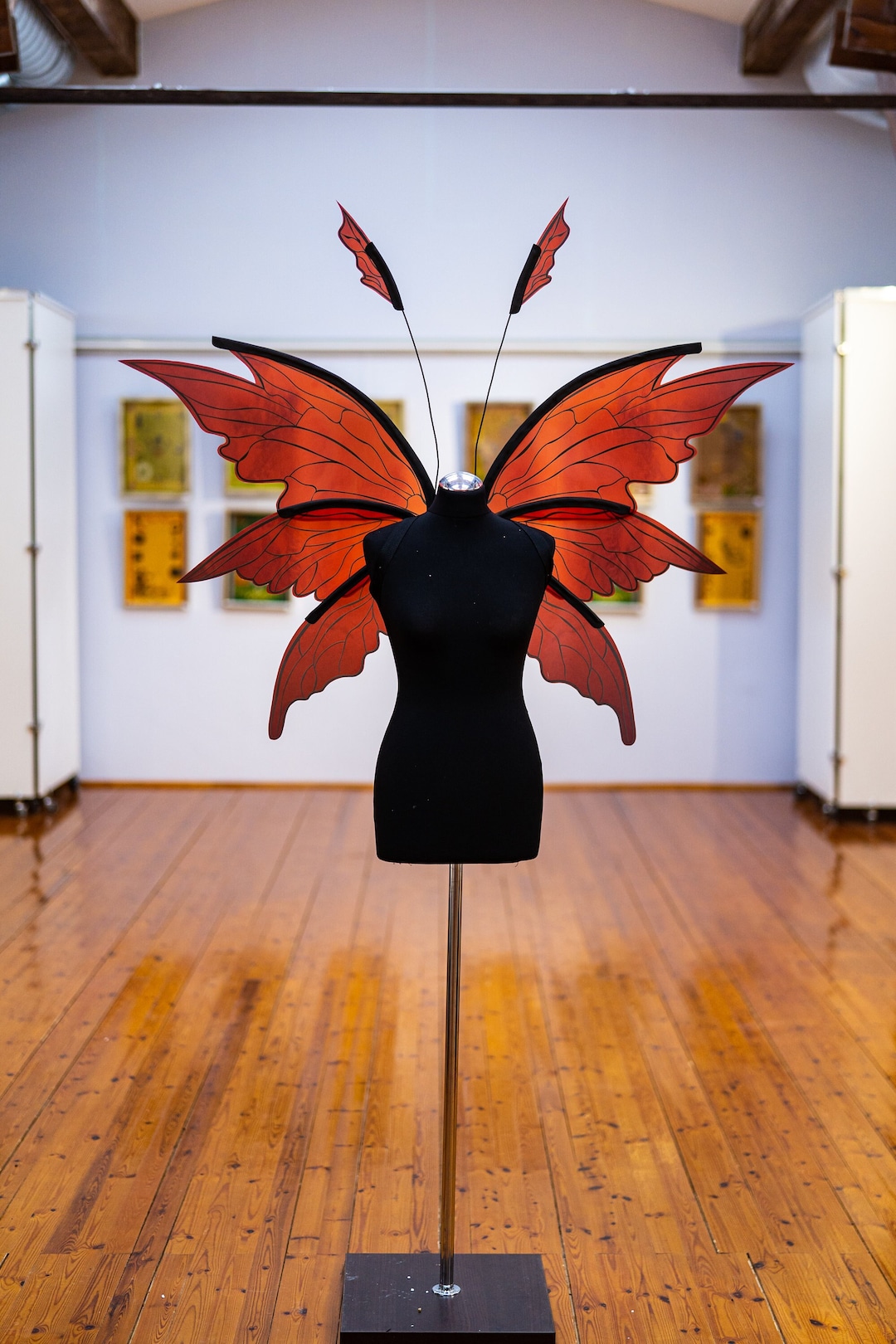 Red Fairy Wings Costume: Iridescent Elf Cosplay Prop - Etsy