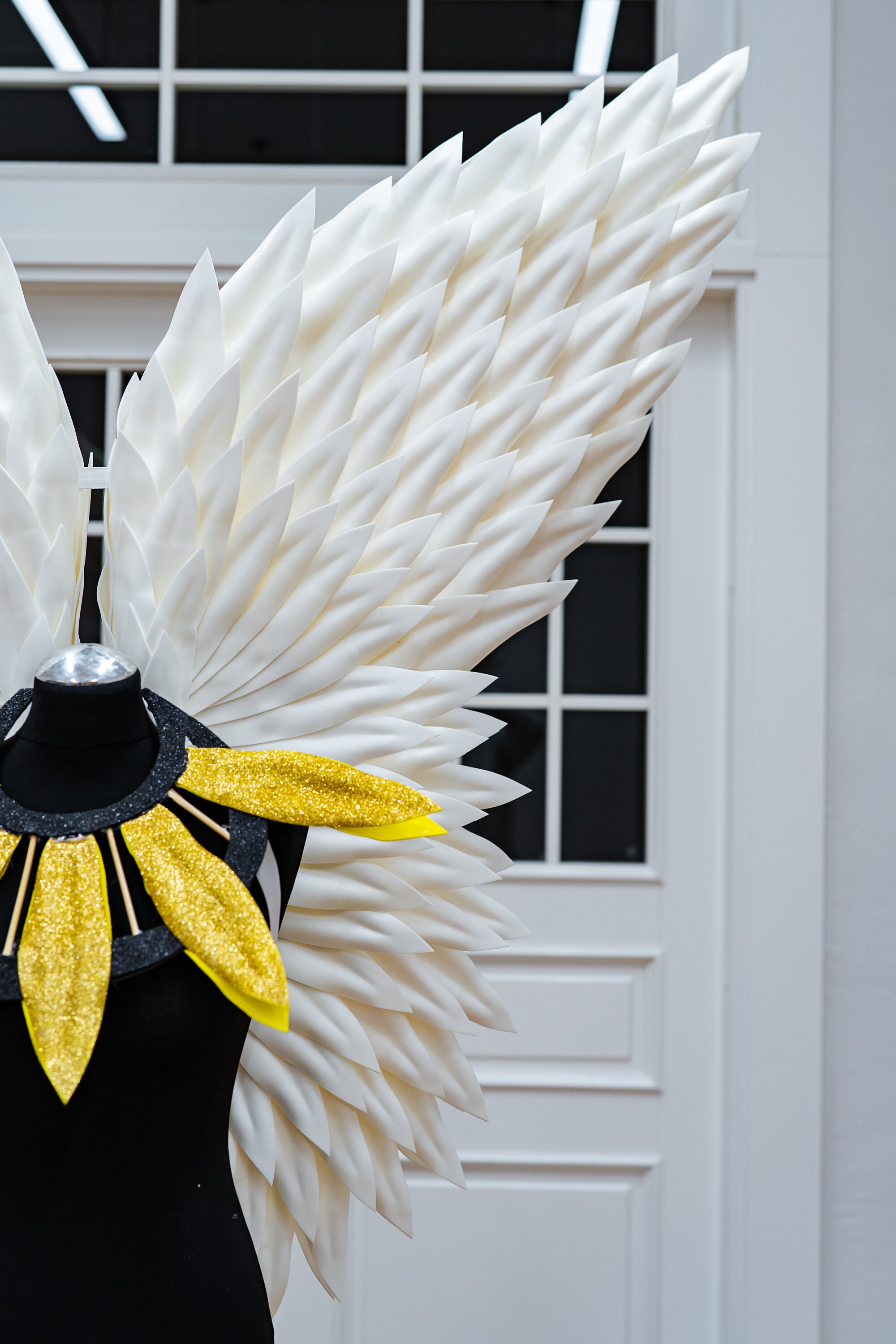 White Angel Wings Costume, Halloween Costume, Articulated Wings ...