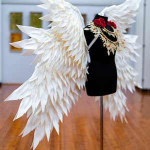 White Angel Wings Costume: Articulated Cosplay Prop, Halloween Decor - Etsy