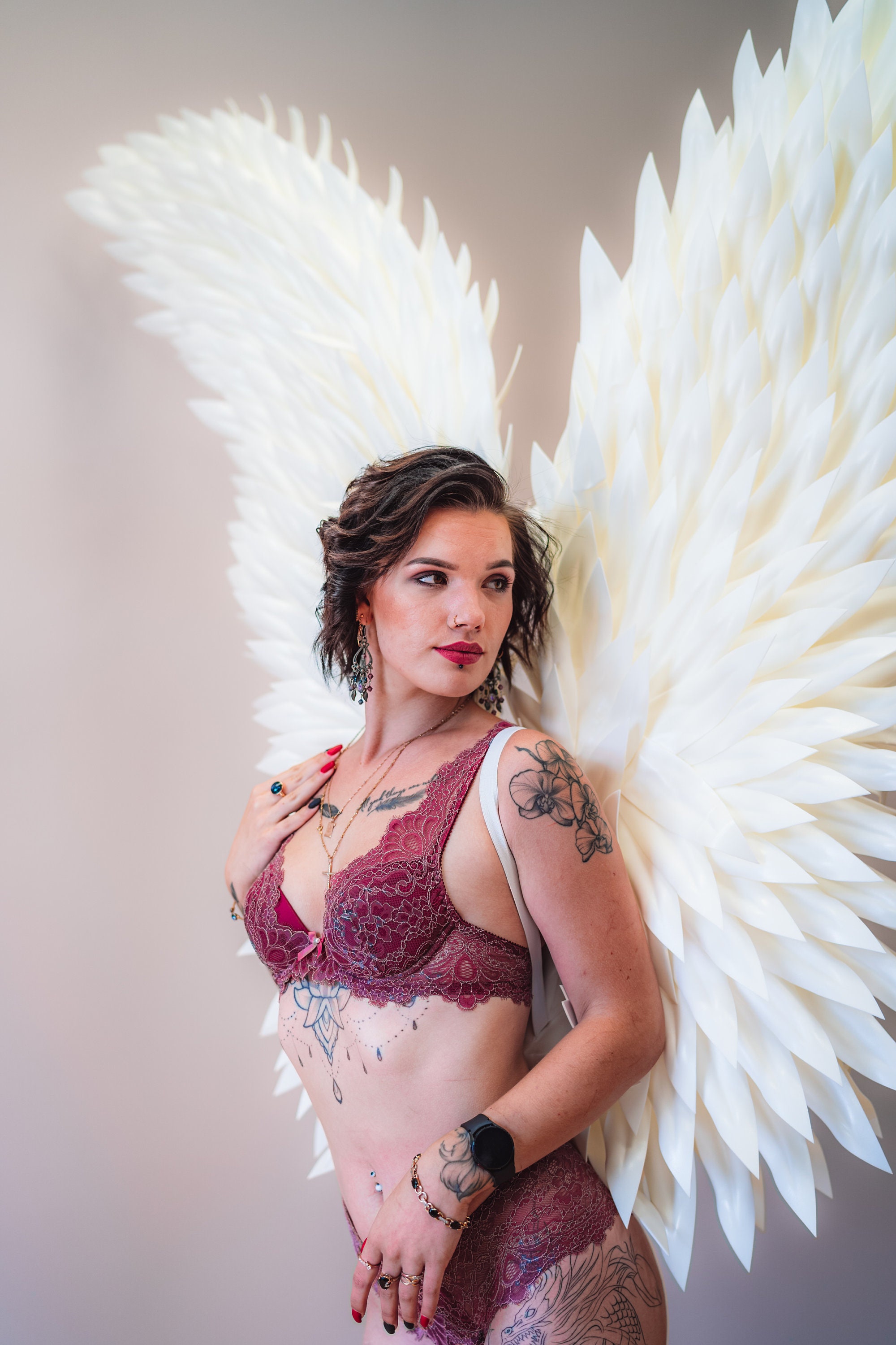White Angel Wings Costume Costume Prop For Photoshoots Etsy