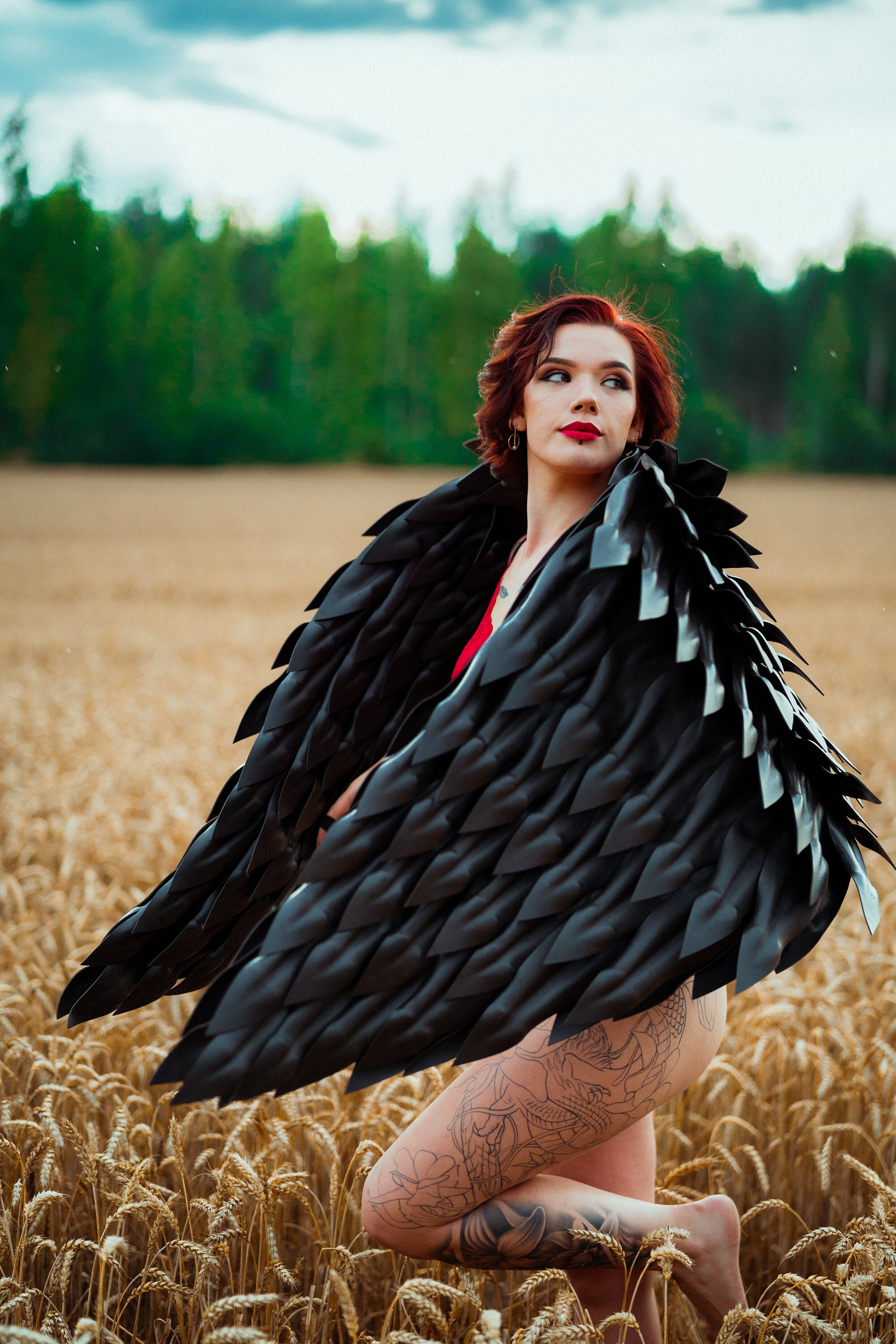 Black Angel Wings Costume, Moveable Wings, Dancing Wings, Halloween ...