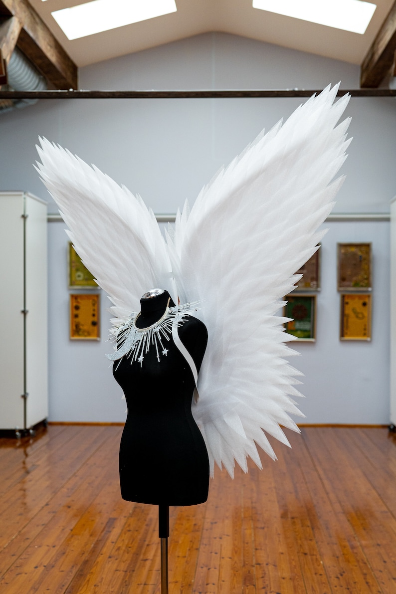 White Angel Wings Costum Photography Prop, Cosplay Costume, Articulated ...