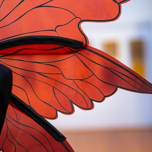 Red Fairy Wings Costume: Iridescent Elf Cosplay Prop - Etsy