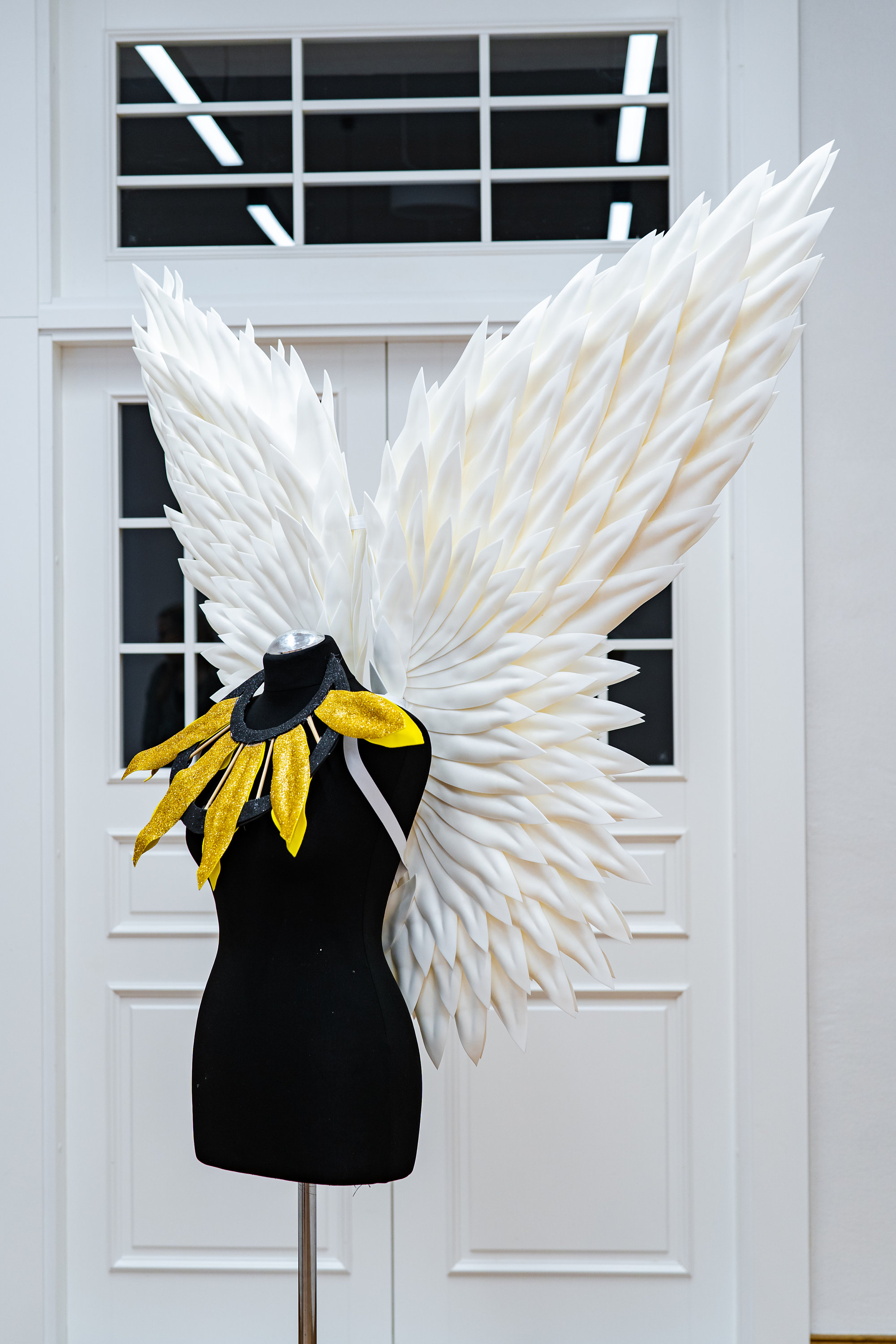 White Angel Wings Costume, Halloween Costume, Articulated Wings ...