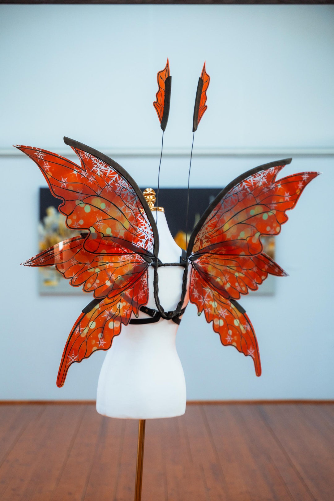 Red Fairy Wings Costume, Magical Winter Fairy - Etsy