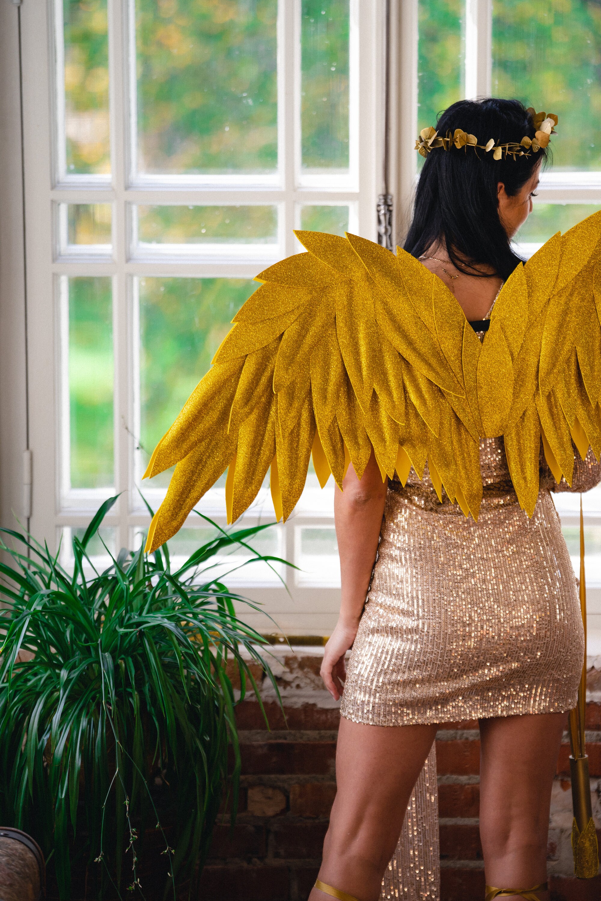 Gold Angel Wings Costume, Photography Prop, Cosplay Costume - Etsy