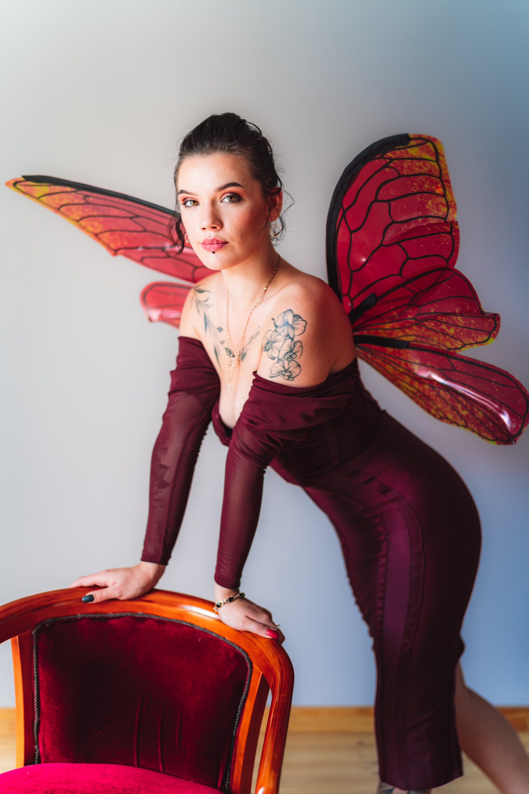 Red Fairy Wings Costume, Cospay Wings, Photography Prop - Etsy UK