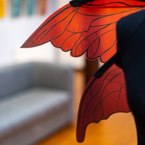 Red Fairy Wings Costume: Iridescent Elf Cosplay Prop - Etsy