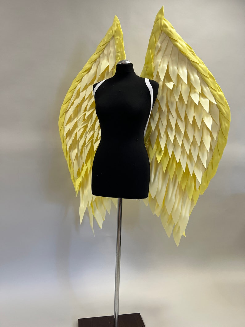 Yellow Angel Wings Costume: Hazbin Hotel Cosplay, Halloween Decor - Etsy