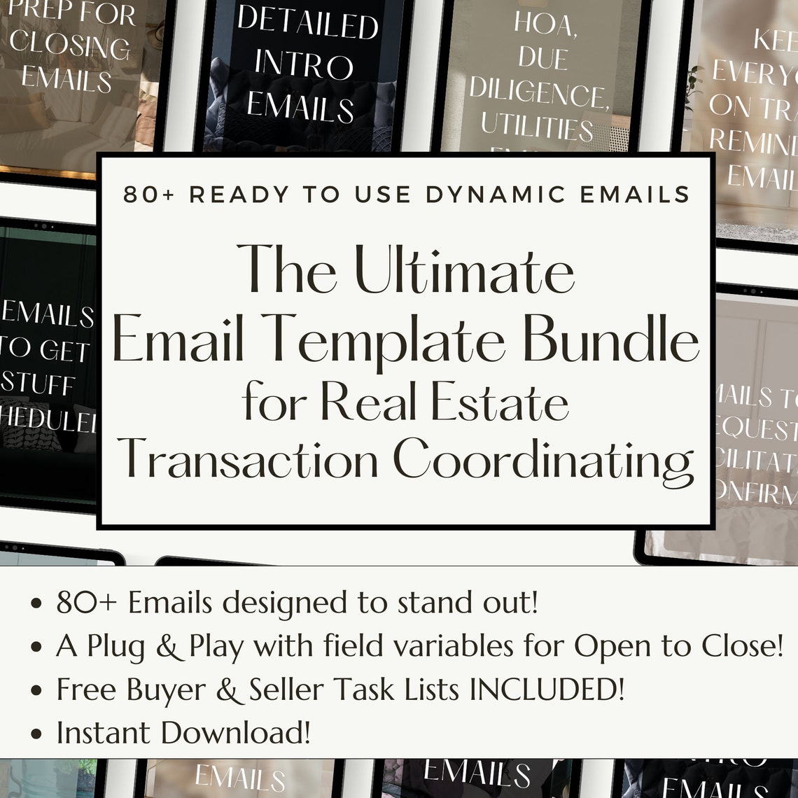 Transaction Coordinator Email Bundle, Transaction Coordinator Emails, Real Estate Emails, Real ...