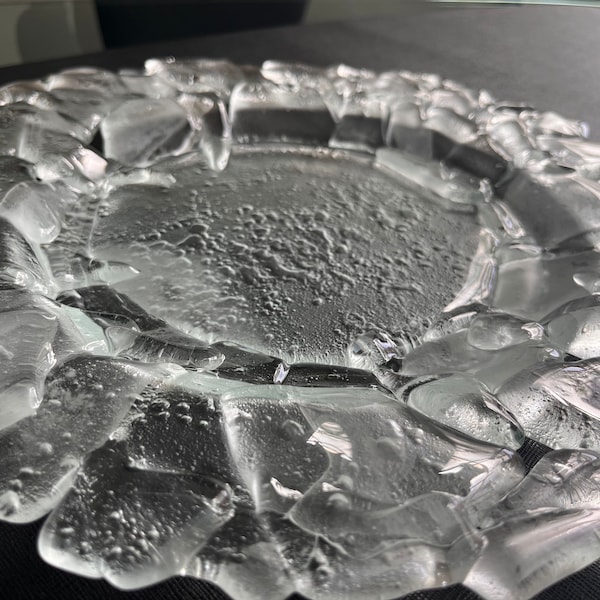 Recycled Glass Plate - Etsy