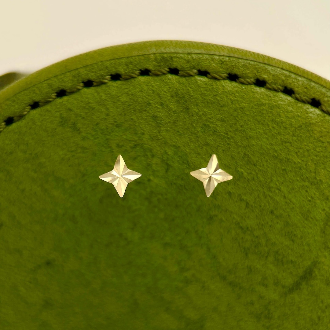 9K Solid Gold Tiny Star Stud Earrings, Genuine Yellow Gold Minimalist Stud Earrings, Real Solid ...