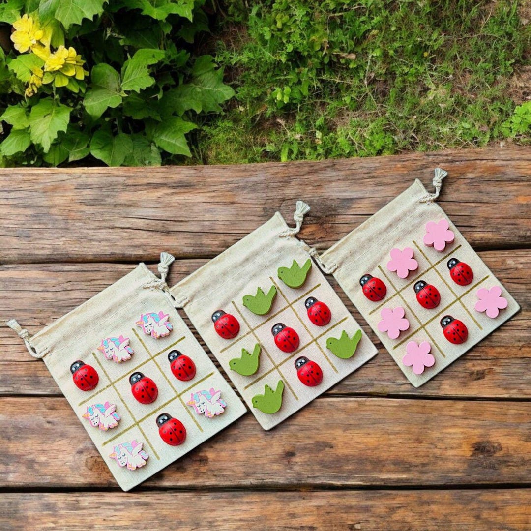 Rabbit Tic-tac-toe Game: Easter Gift, Travel Logic Game, Pocket Tic Tac ...