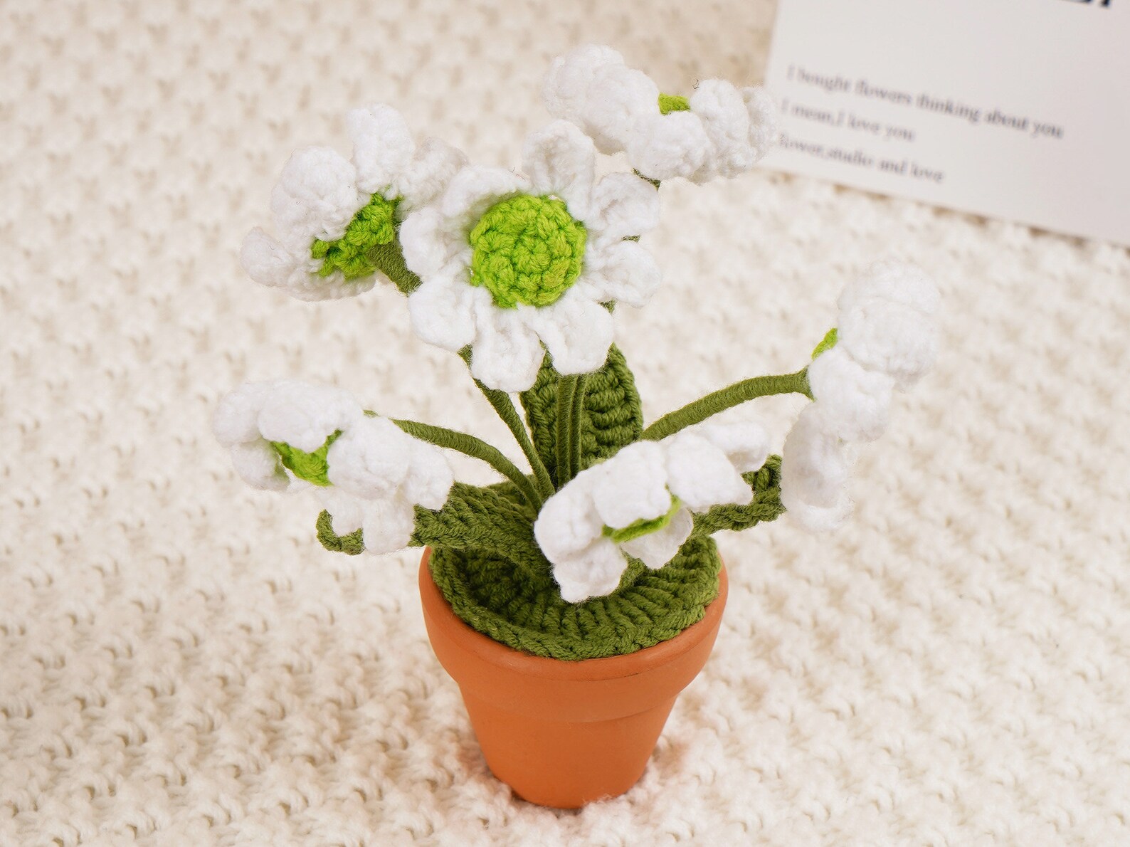 Mini Crochet Daisy Flower Pot,crochet Daisy in Pot,crochet Flowers Pot ...